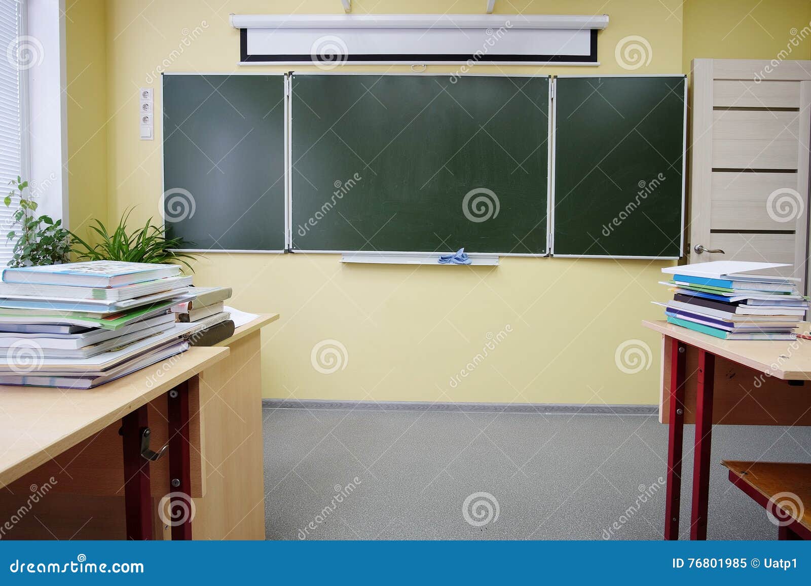 Empty school class stock image. Image of elementary, pedagogics - 76801985