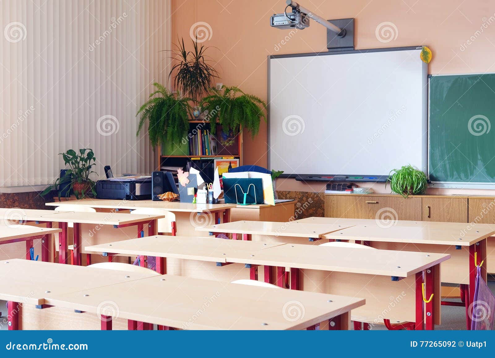 Empty school class stock photo. Image of classroom, break - 77265092