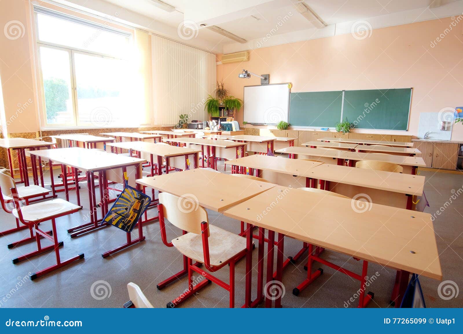 Empty school class stock image. Image of room, schooling - 77265099