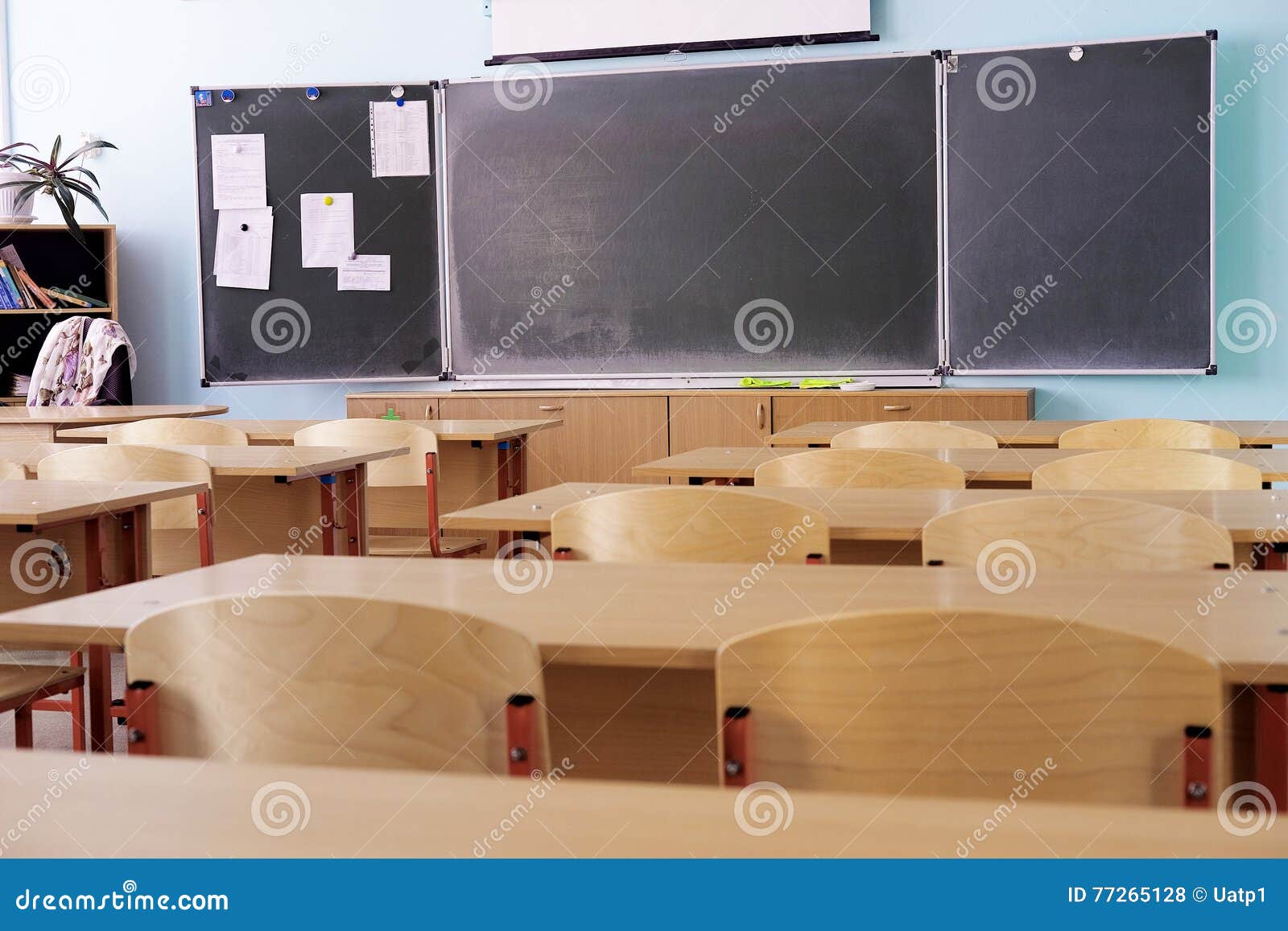 Empty school class stock photo. Image of learn, college - 77265128