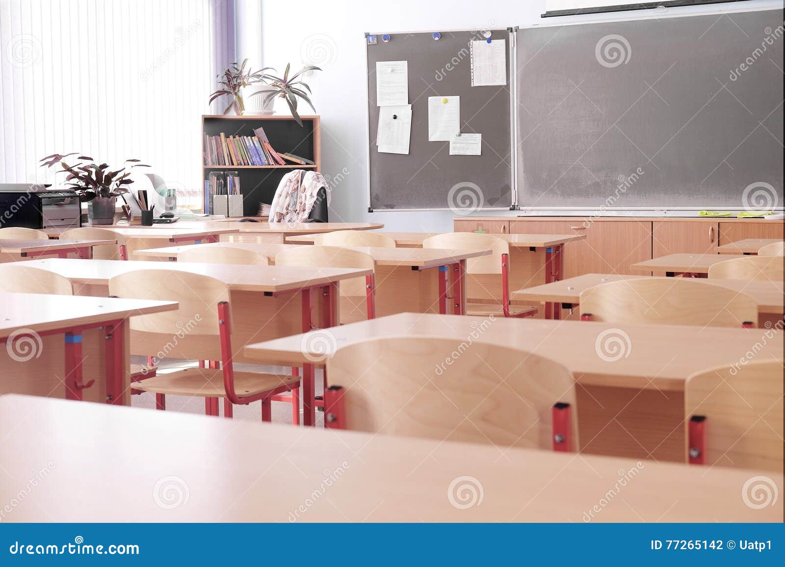 Empty school class stock photo. Image of desk, study - 77265142