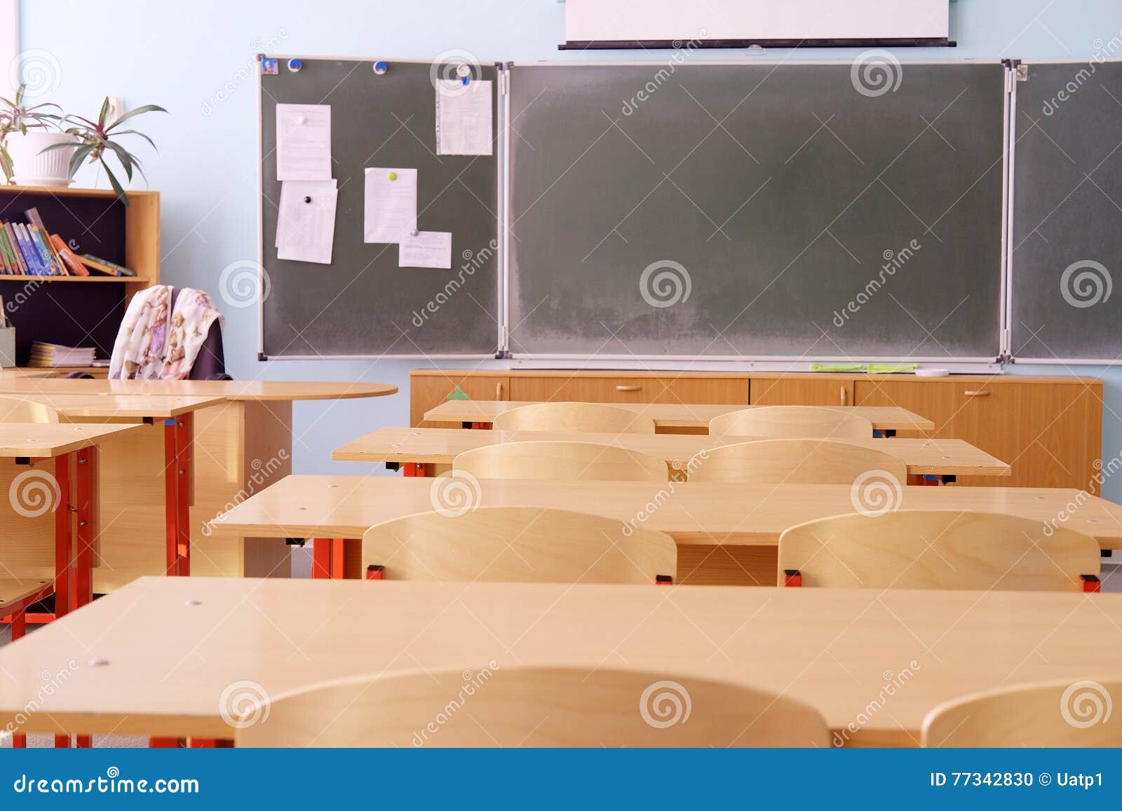 Empty school class stock photo. Image of study, pedagogics - 77342830