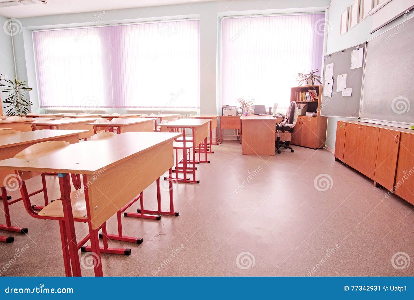 Empty school class stock image. Image of knowledge, pupil - 77342931