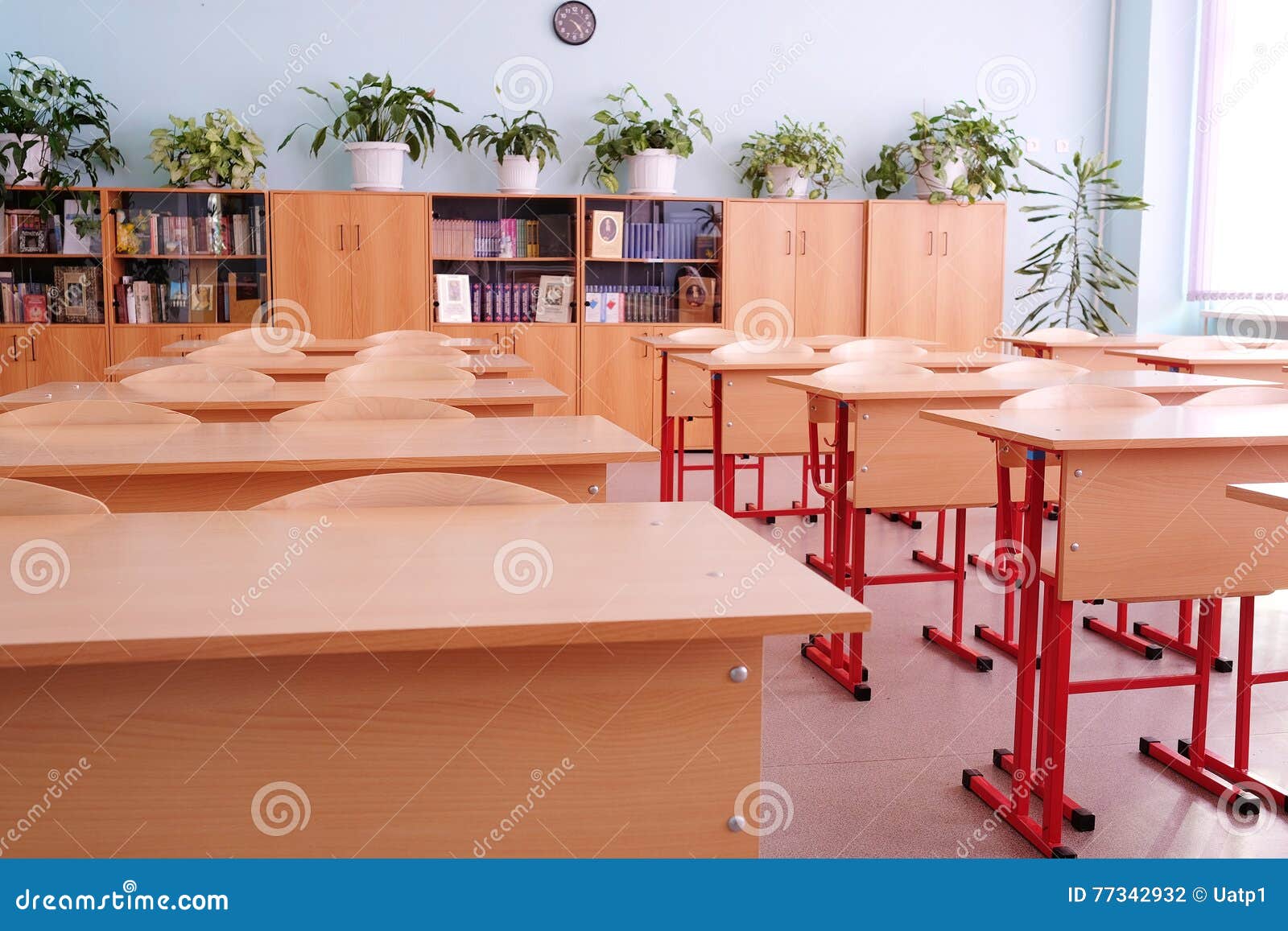 Empty school class stock photo. Image of obligatory, class - 77342932