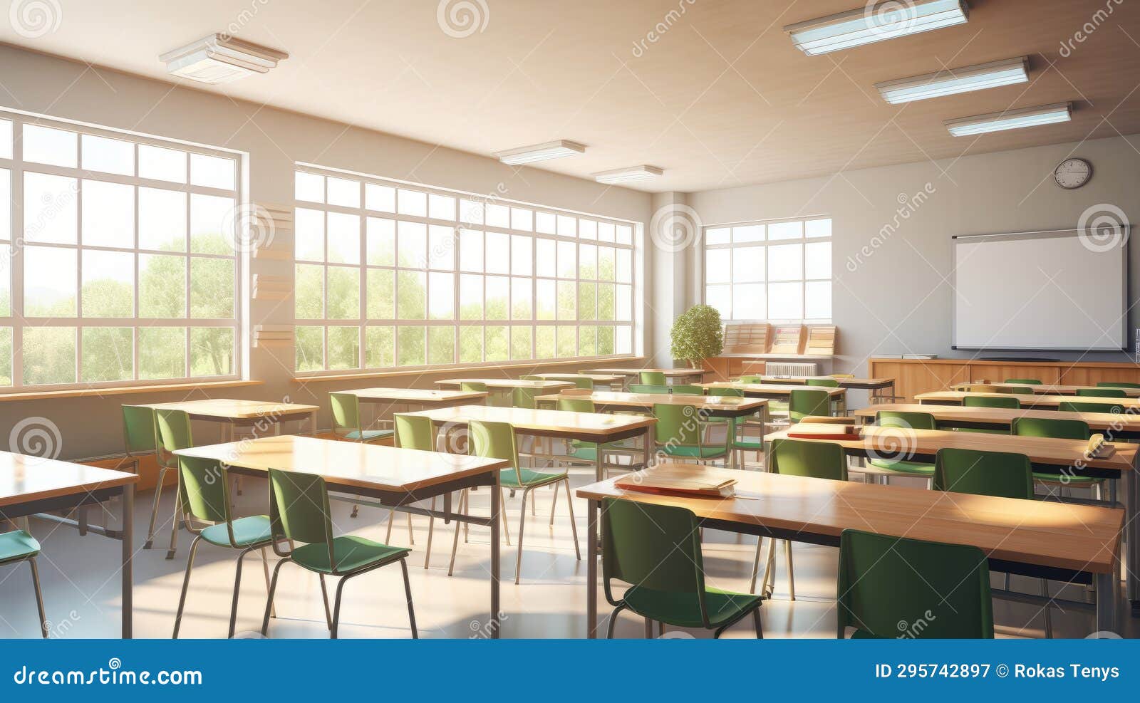 Empty School Classroom. Education and School Concept Stock Image ...