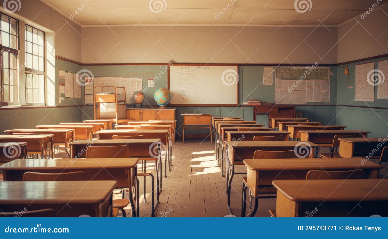 Empty School Classroom. Education and School Concept Stock Image ...
