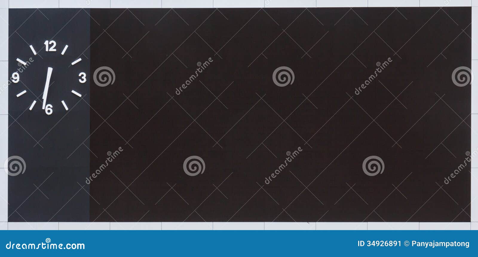 Empty Scoreboard Displaying Stock Image - Image of digital, minute ...