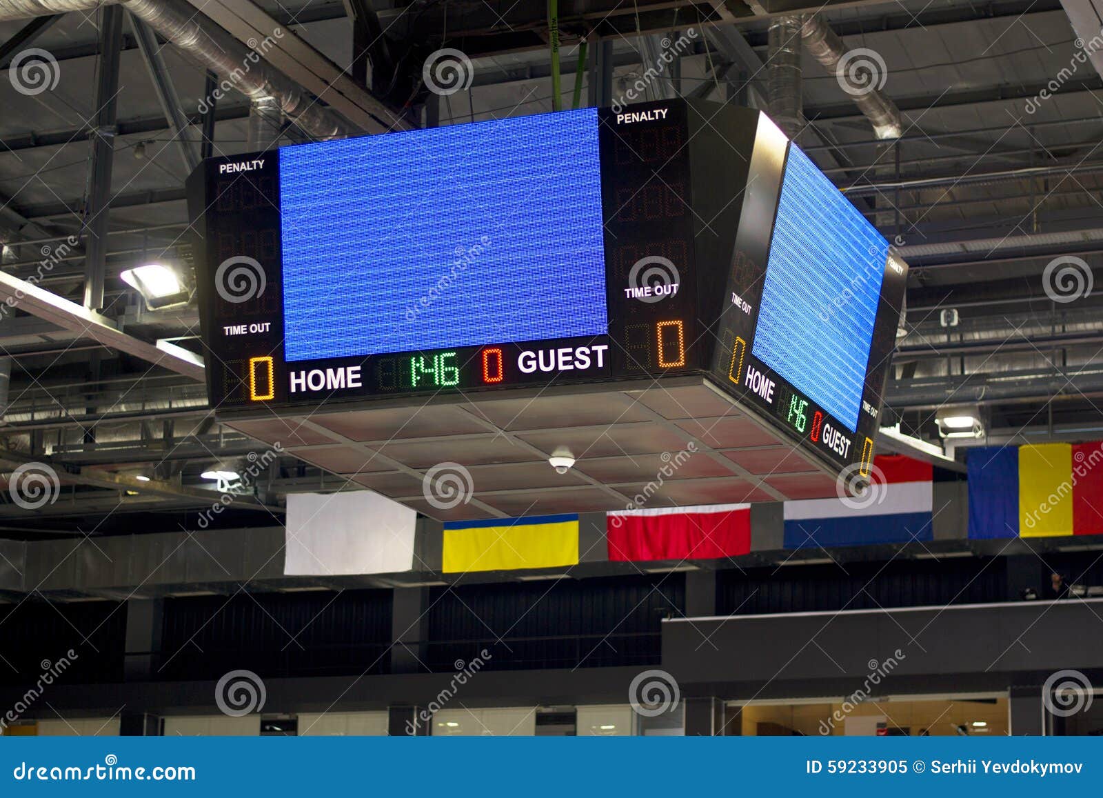 Empty scoreboard stock image. Image of sports, empty - 59233905