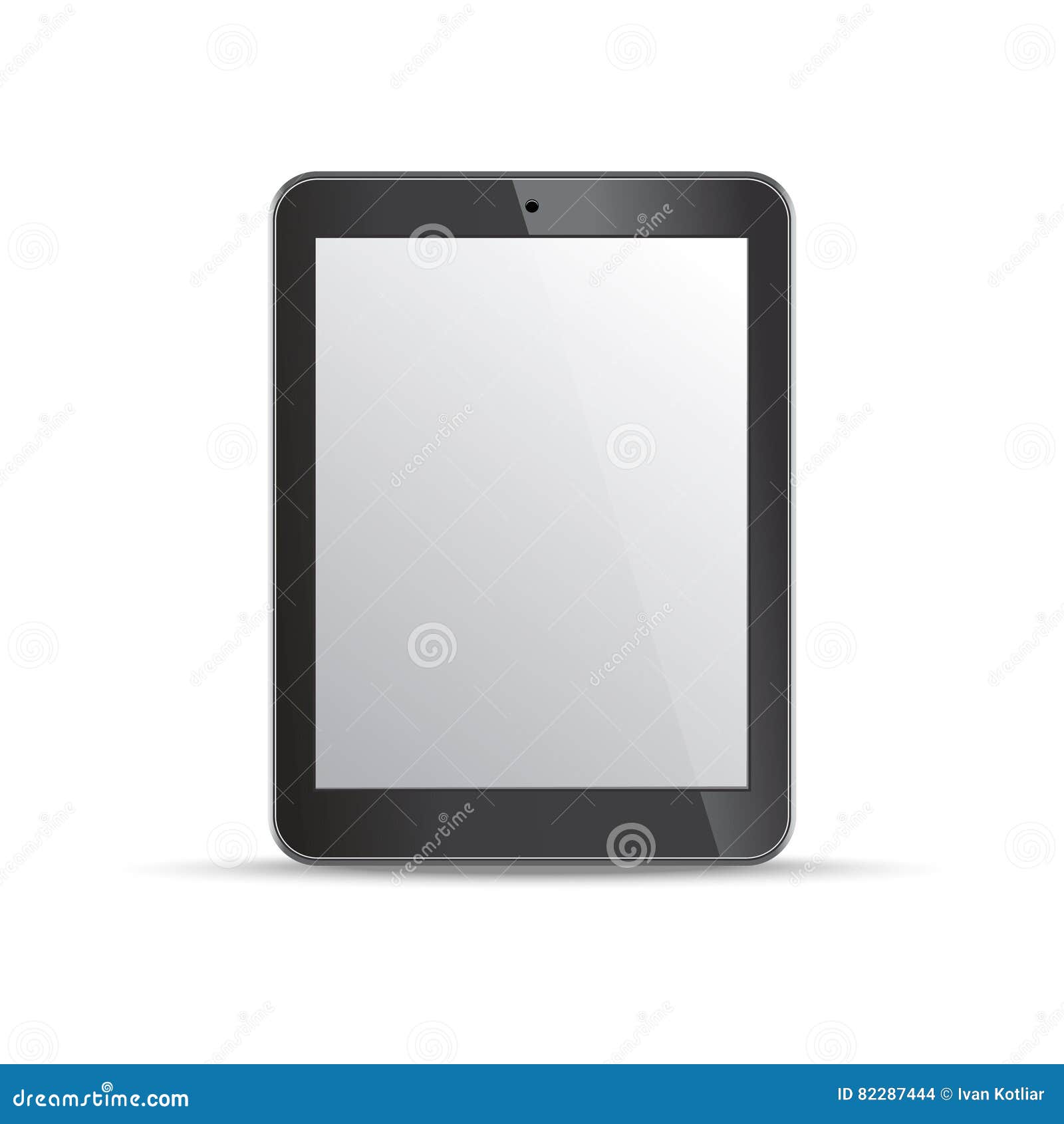 Tablet Template. Flat Style Smartphone Border. Simple Modern Colorful ...