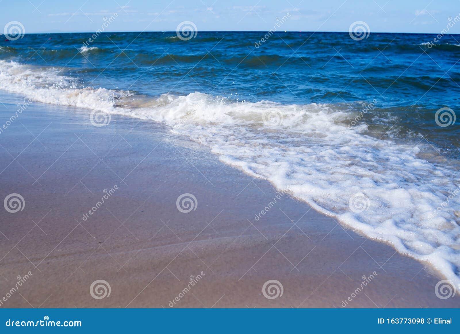 Empty Sea, Ocean Beach with Waves. Travel Stock Photo - Image of ripple ...