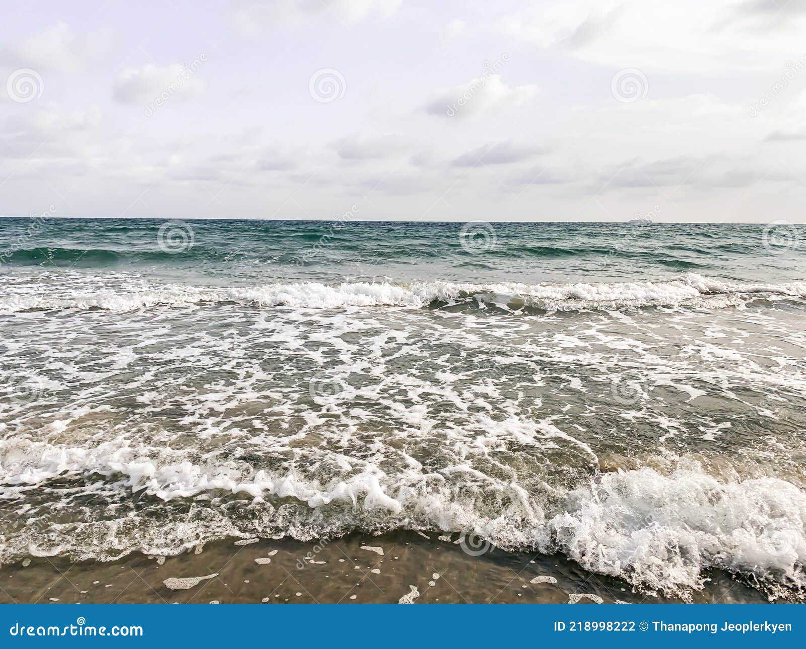 Empty Sea Sky and Beach for Background Stock Photo - Image of relax ...