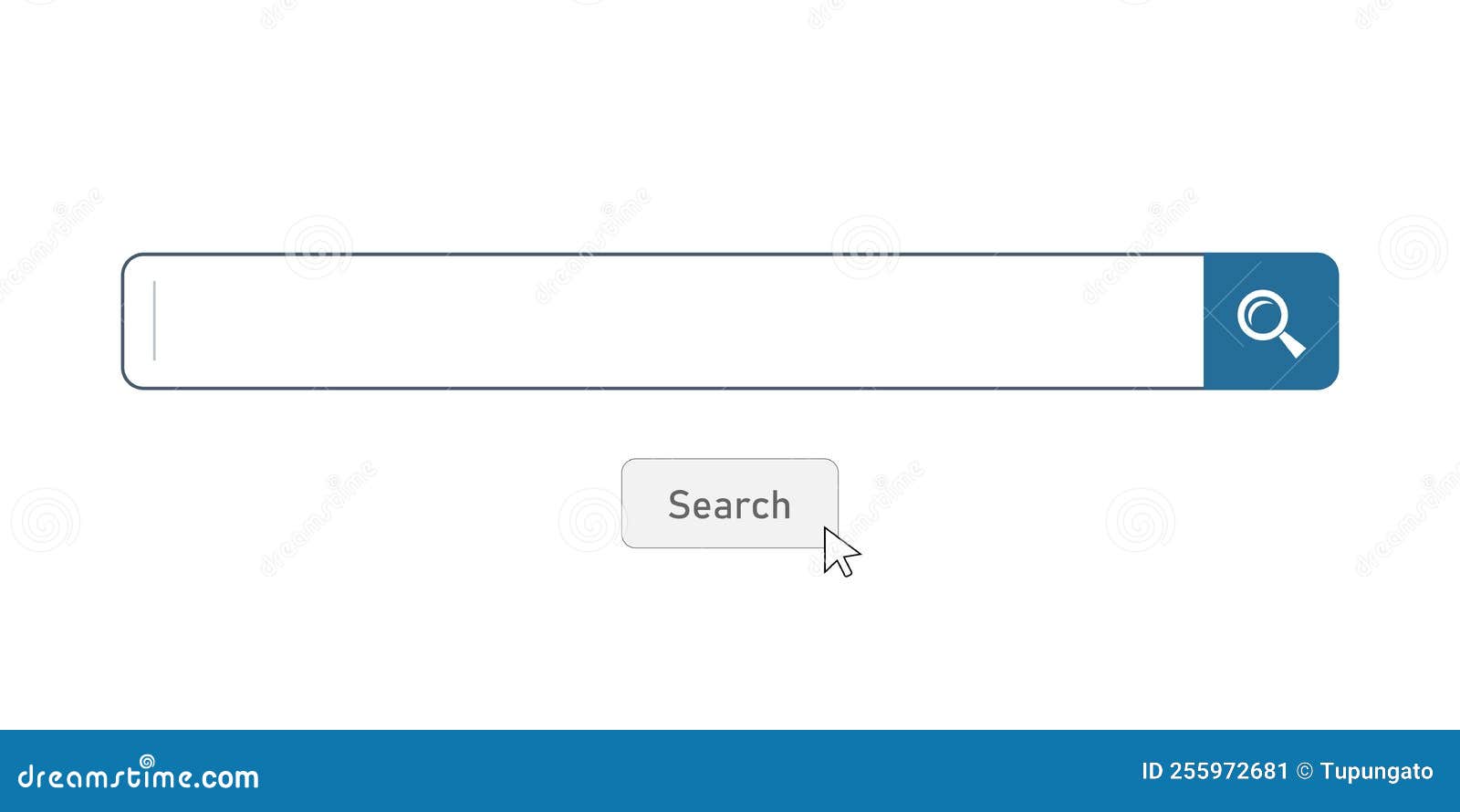 Empty Search Bar and Button Stock Vector - Illustration of empty ...