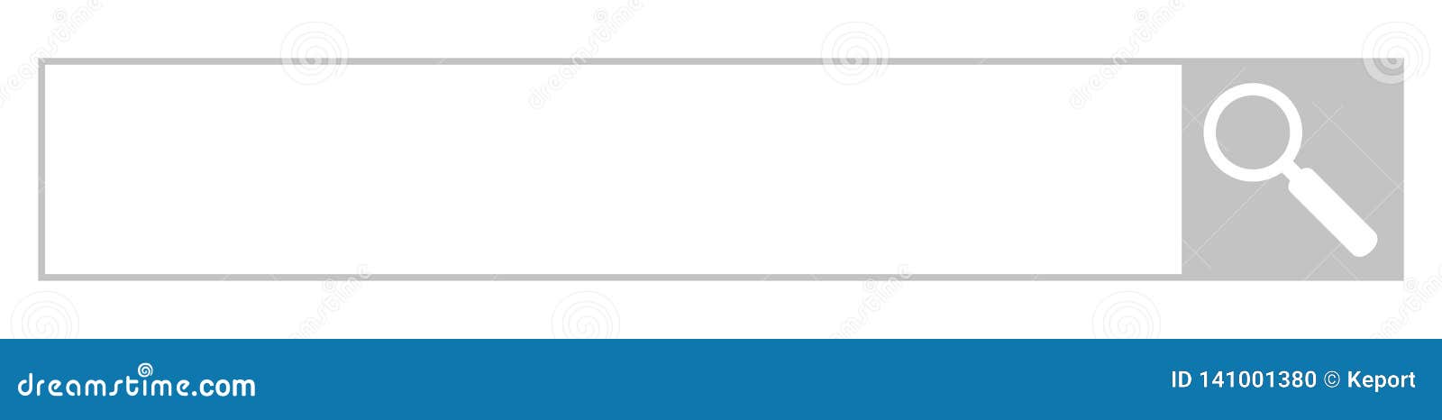 Empty Search Bar Interface with Grey Color Stock Illustration ...