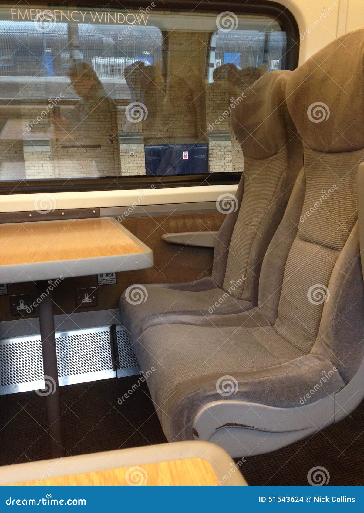 Empty Seat on British Railway Train Editorial Stock Image - Image of ...