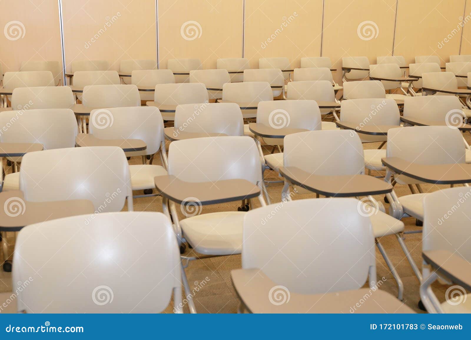 A Empty Seat Lecture Hall. No People Editorial Stock Photo - Image of ...