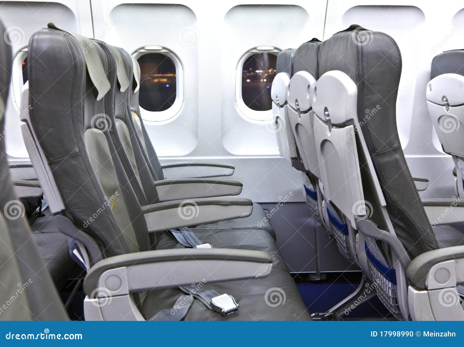 Empty Seats in the Aircraft Stock Photo - Image of seat, airplane: 17998990