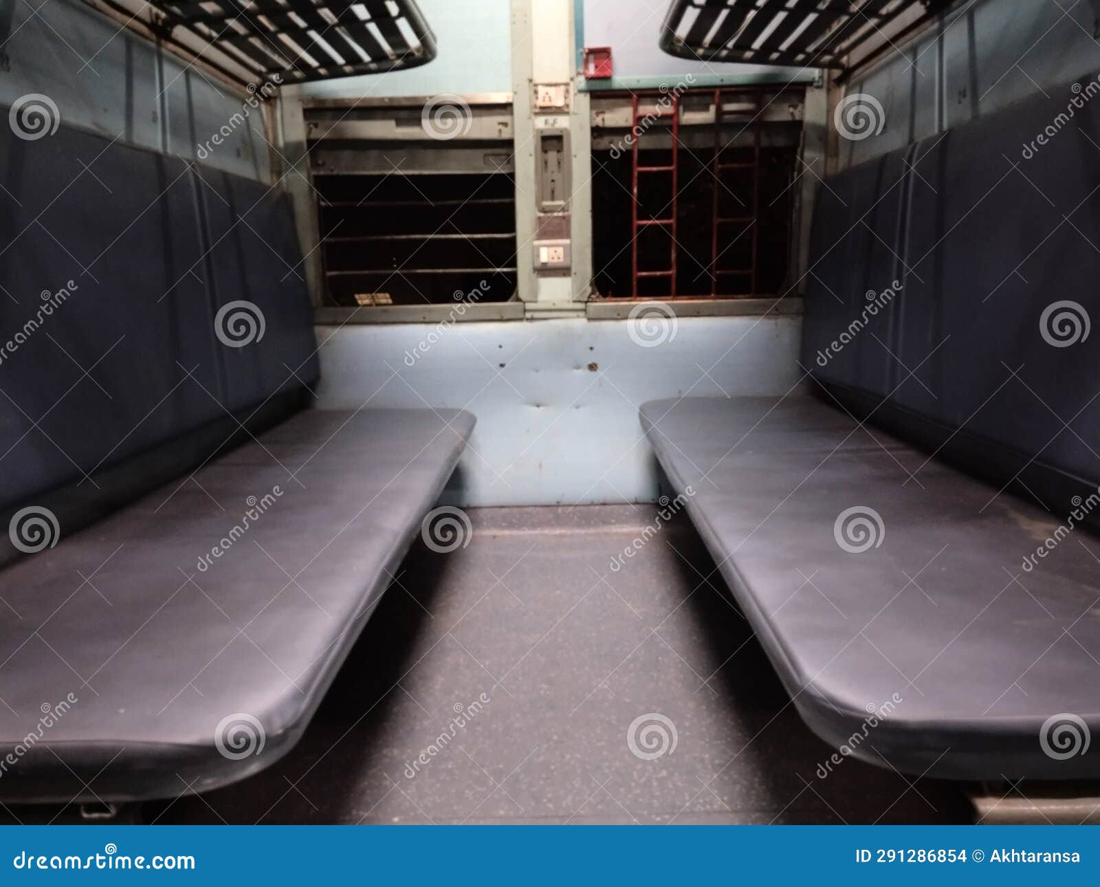 Empty Seats of a General Coach in Indian Railways Stock Photo - Image ...