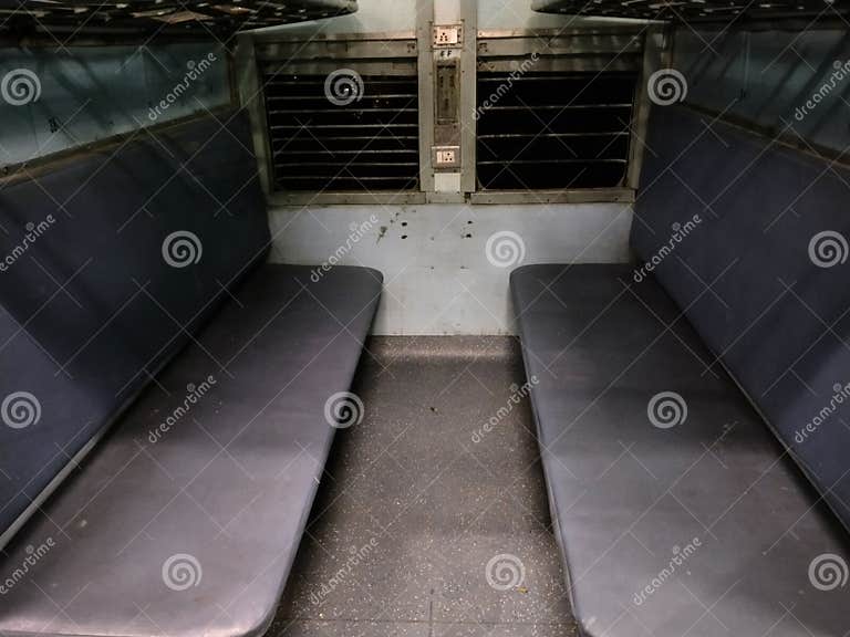 Empty Seats of a General Coach in Indian Railways Stock Photo - Image ...