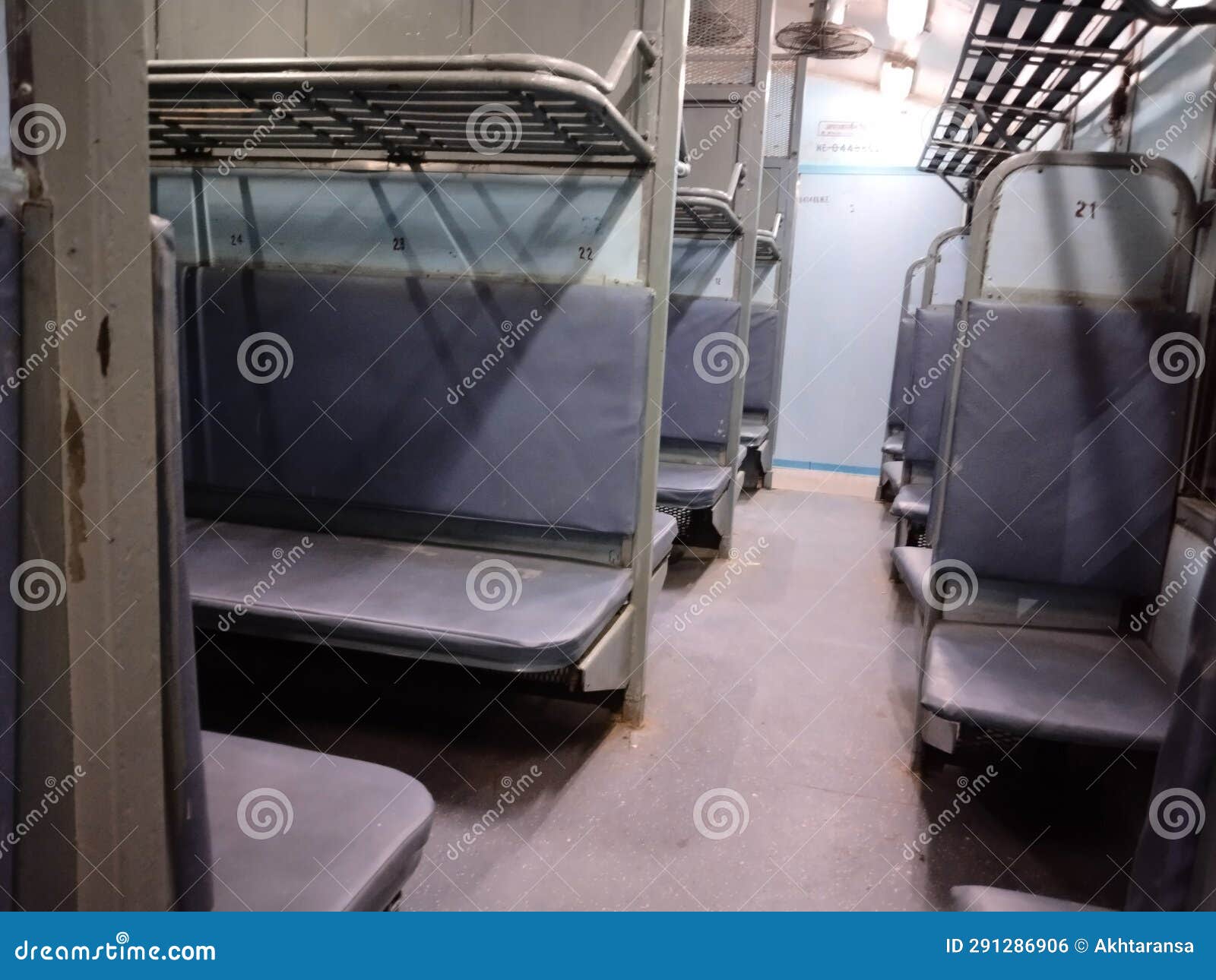 Empty Seats of a General Coach in Indian Railways Stock Photo - Image ...