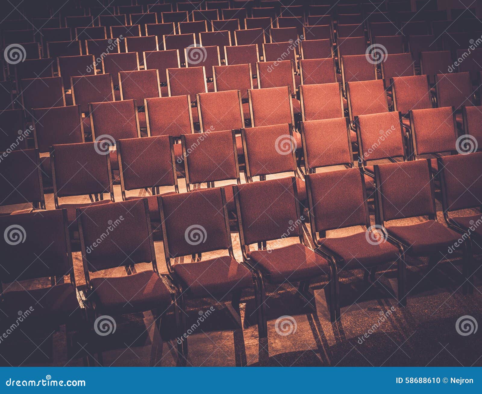 Empty seats in a hall stock photo. Image of entertainment - 58688610
