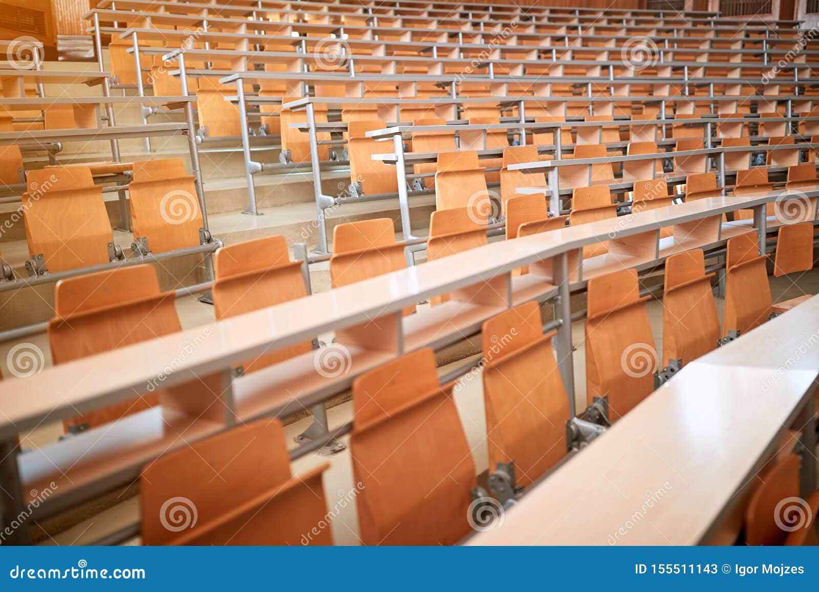 Empty Seats in New Modern Lecture Hall or Classroom Stock Image - Image ...