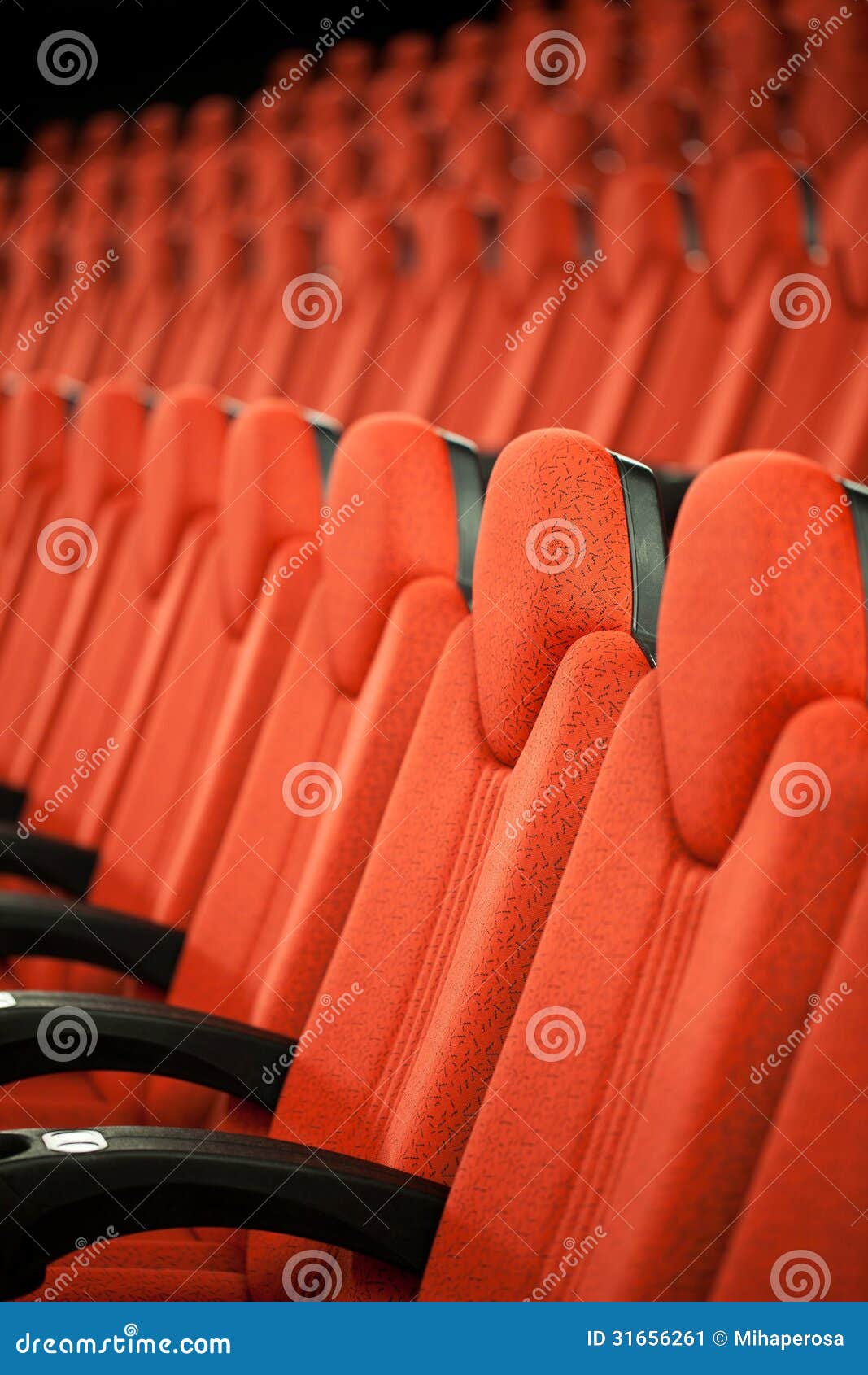 Empty Seats in a Row stock image. Image of event, reddish - 31656261