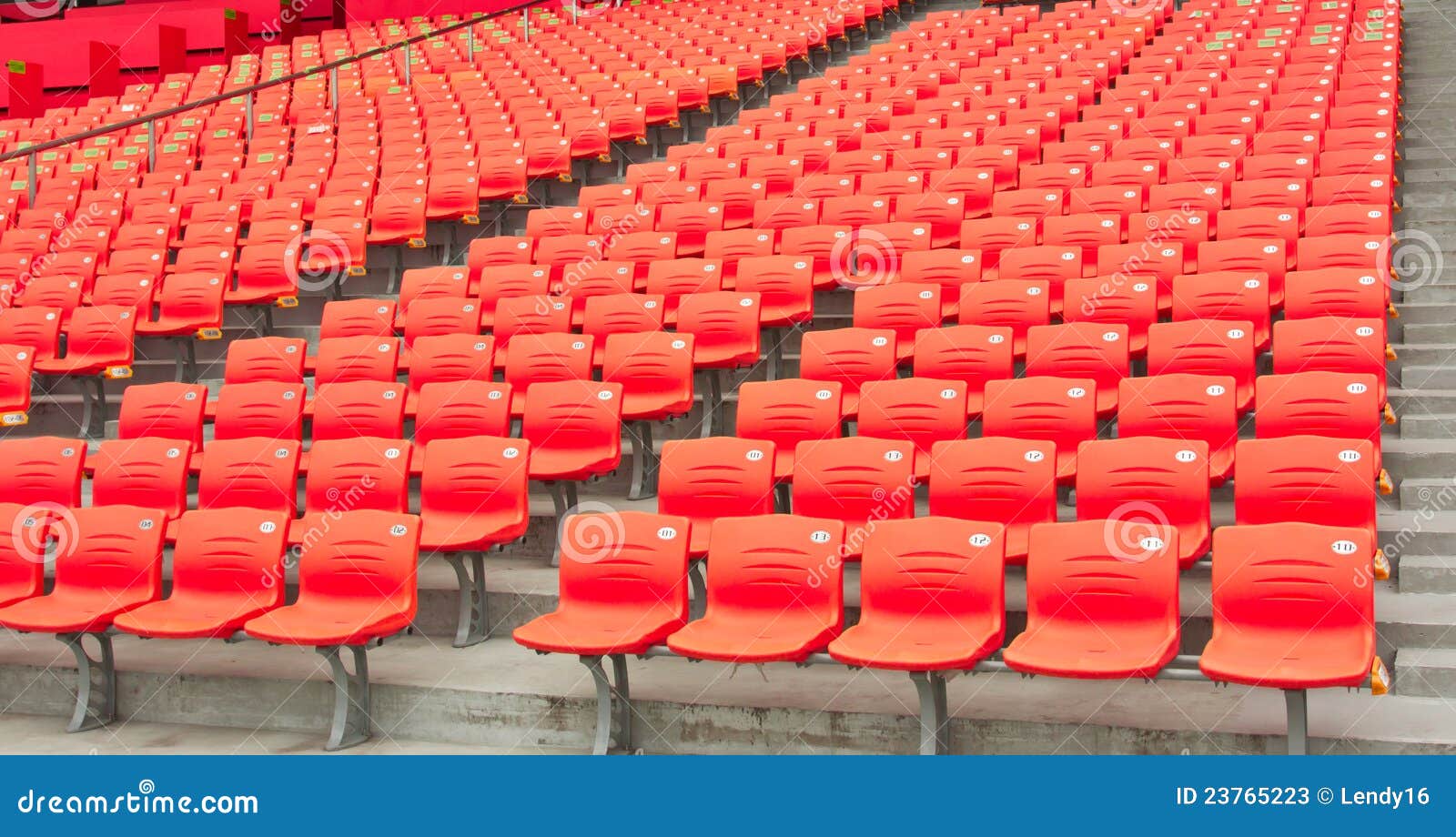 Empty seats of the stadium stock image. Image of audience - 23765223