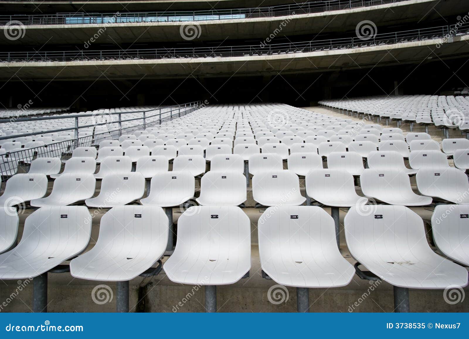 Empty Seats at the Stadium stock image. Image of sport - 3738535