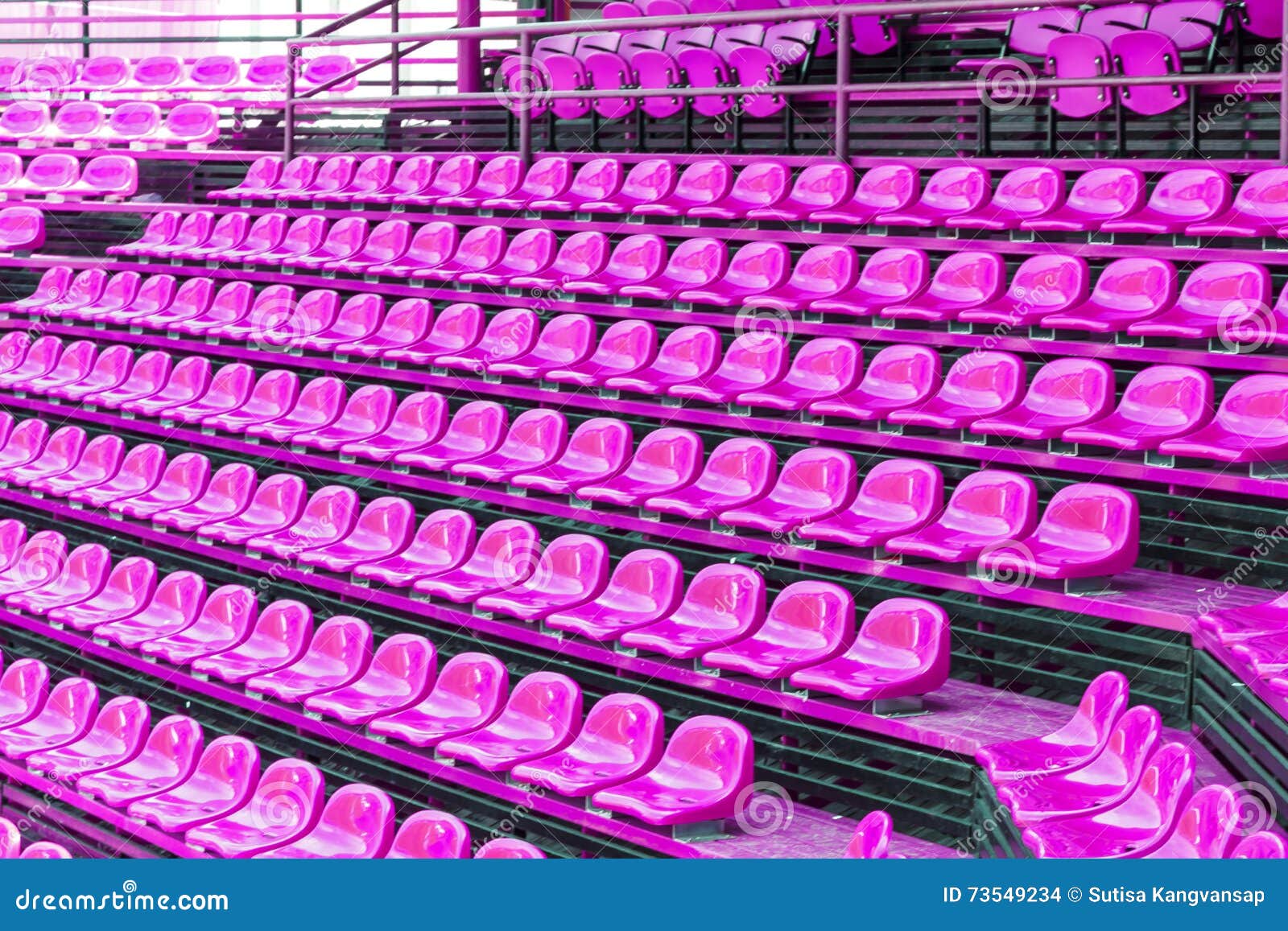 Empty seats in stadium stock photo. Image of football - 73549234