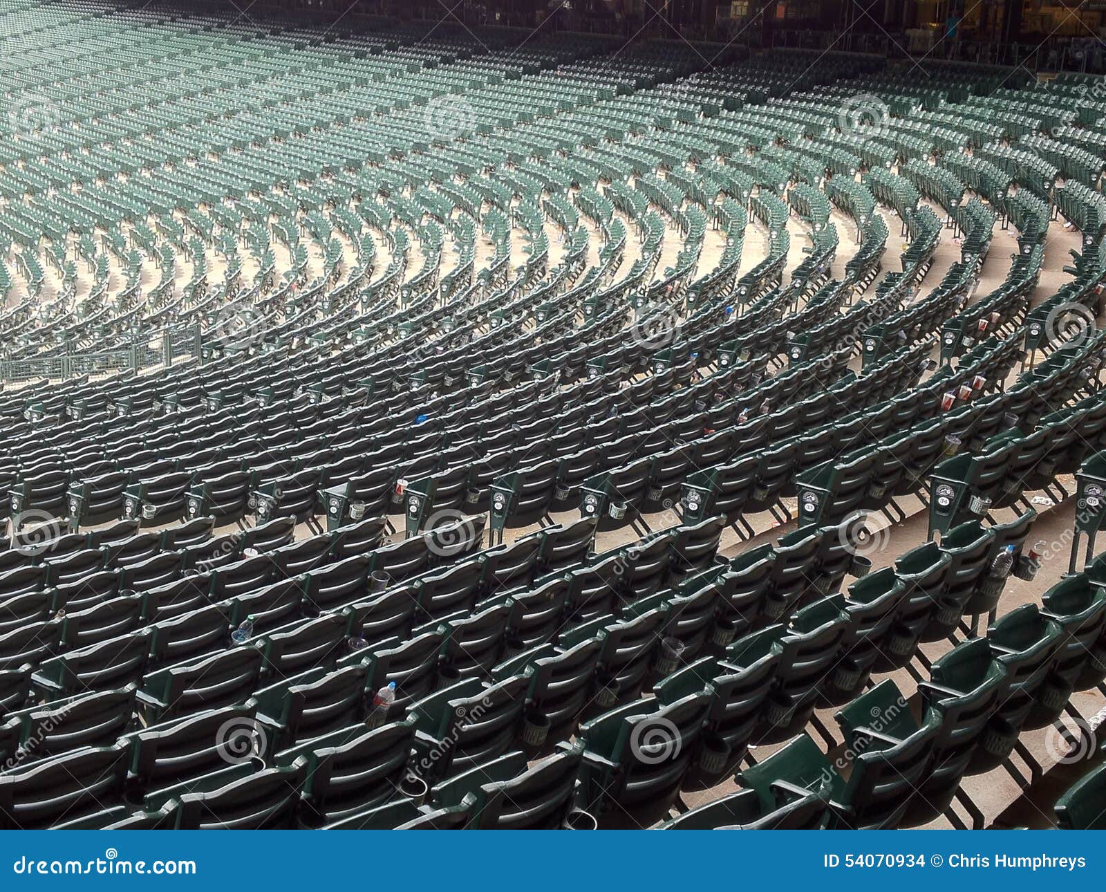 Empty seats in a stadium editorial stock image. Image of seating - 54070934
