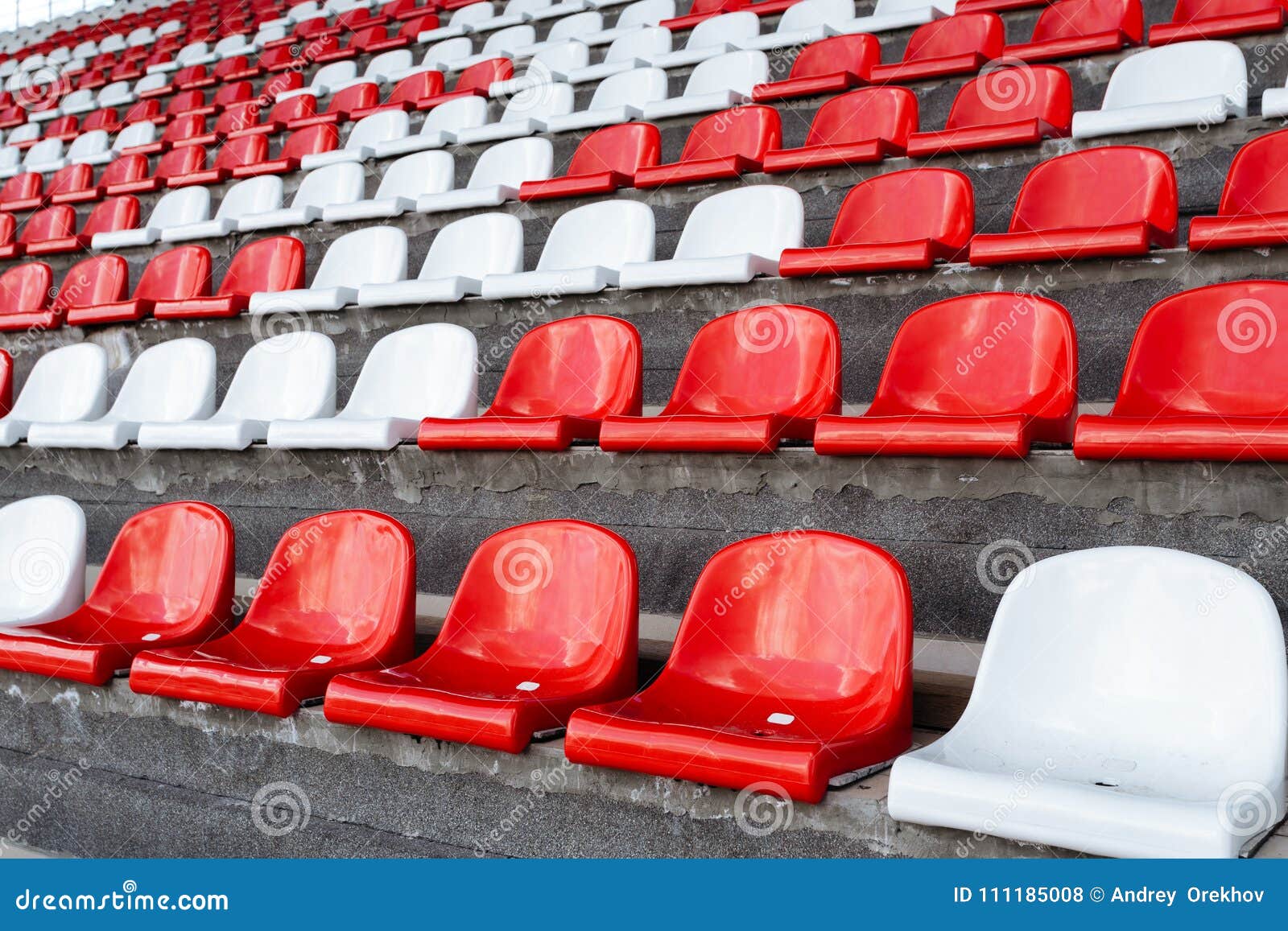 Empty Seats in the Stands of the Race Track Stock Photo - Image of ...