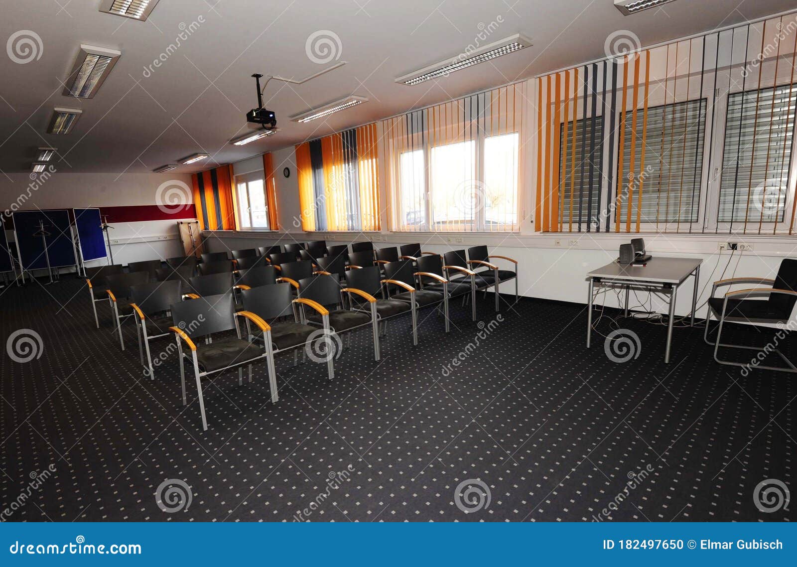 Empty Seminar Room for Training People Stock Photo - Image of basic ...