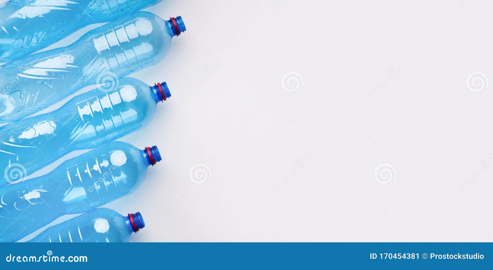 Empty Separate Plastic Bottles Isolated on White Stock Image - Image of ...