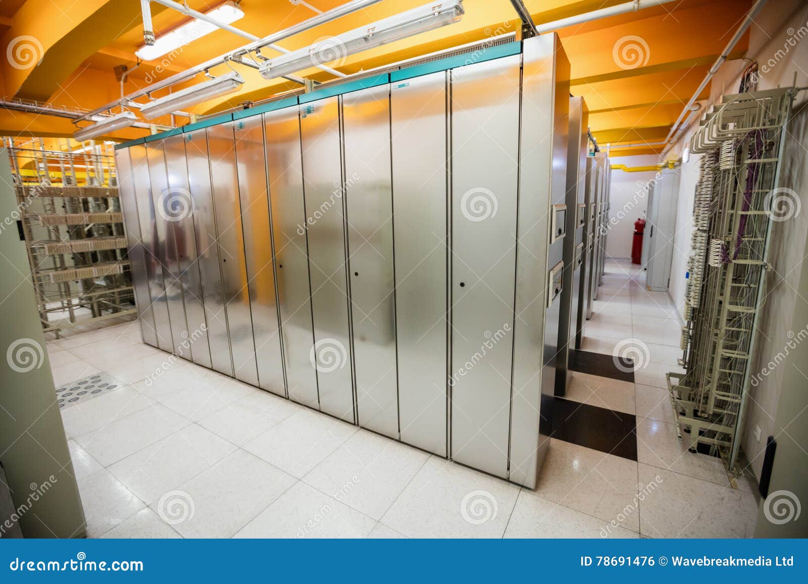 Empty server room stock photo. Image of complex, hardware - 78691476
