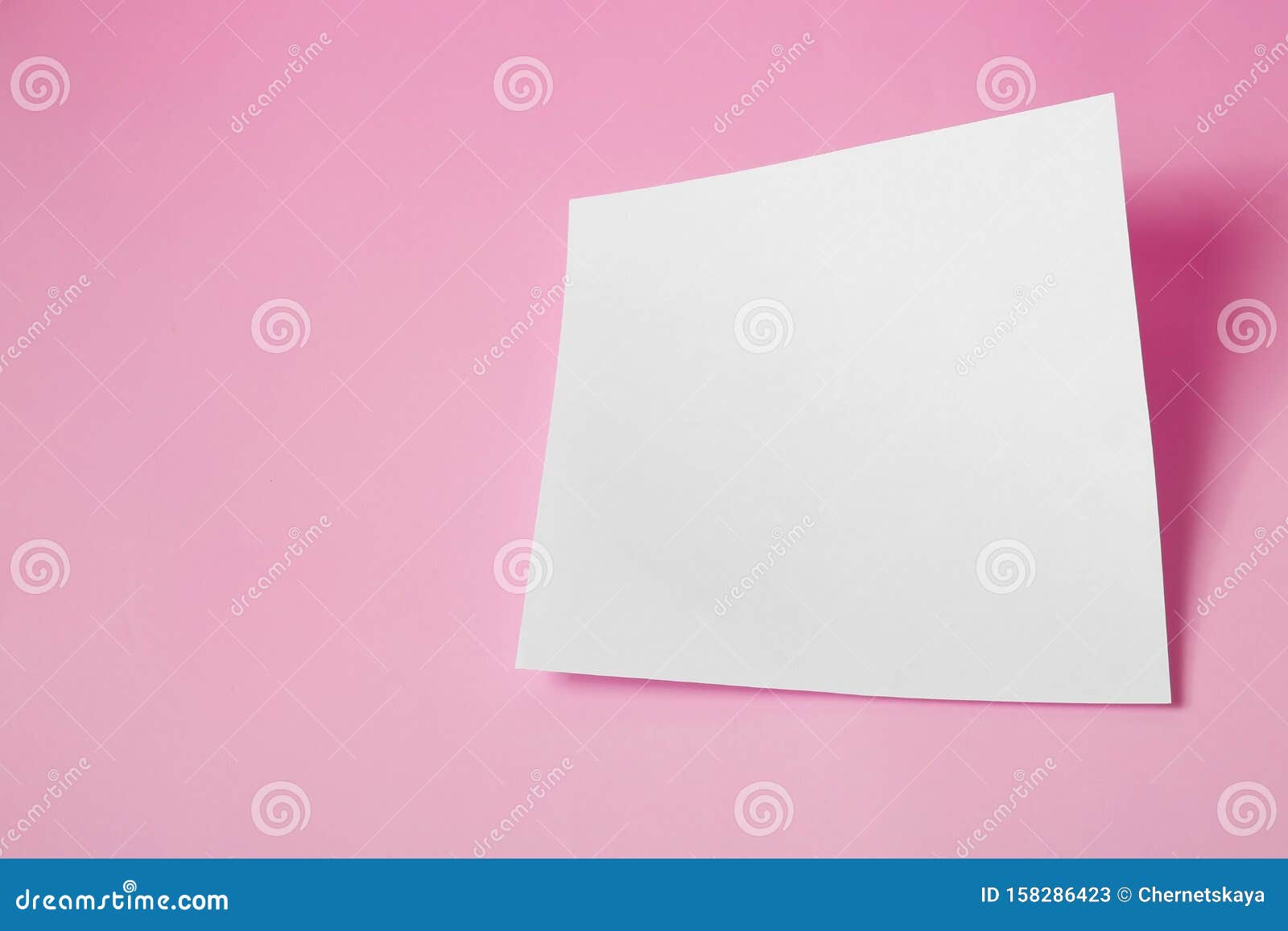 Empty Sheet on Background. Mockup for Design Stock Image - Image of ...