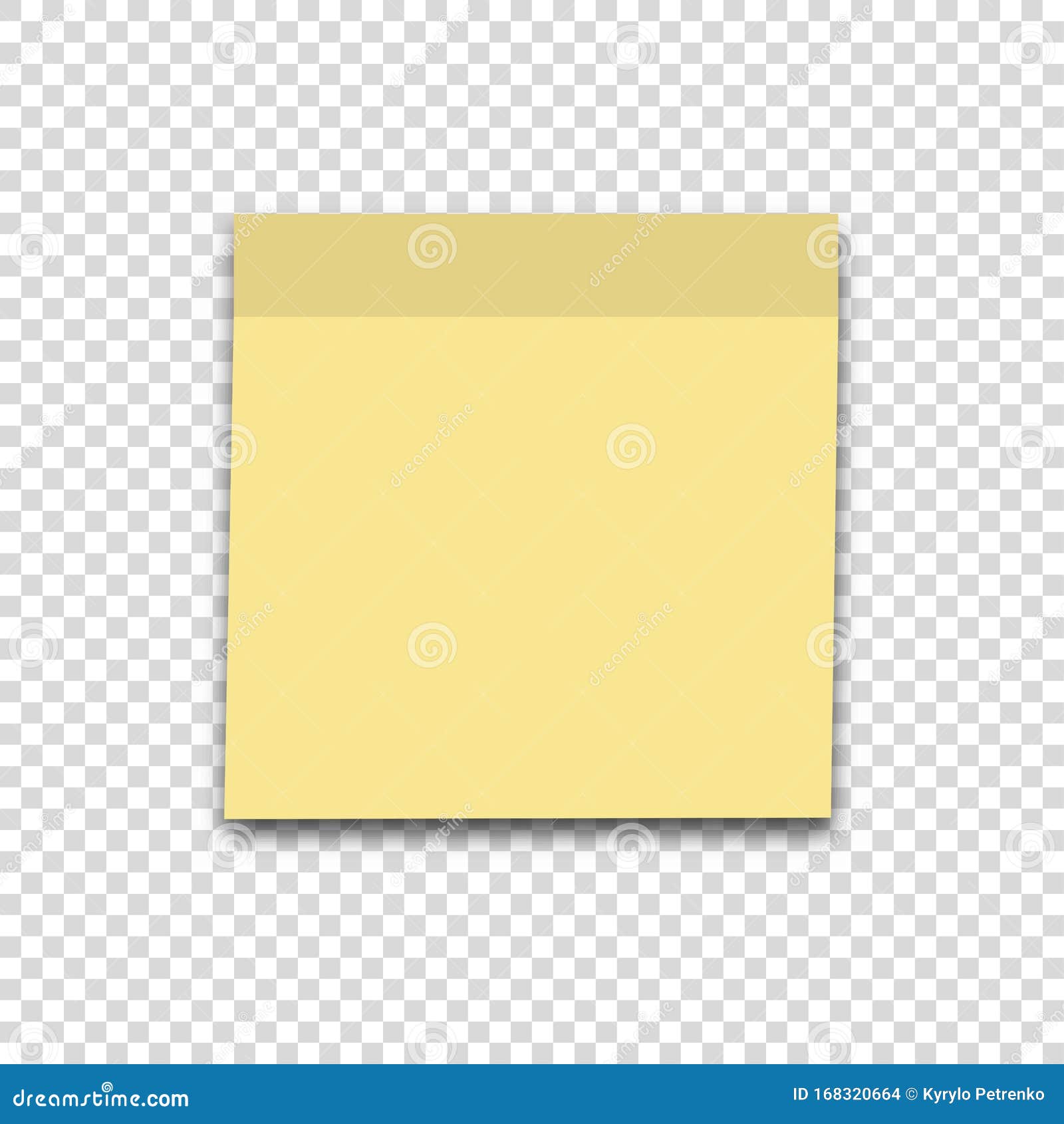 Empty Sheet Note Paper Isolated Realistic Vector Stock Vector ...
