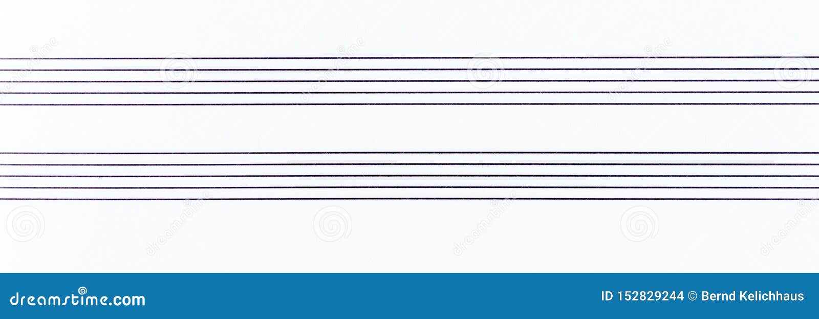 Empty Sheet of Notes Template for Beginners Stock Photo - Image of ...