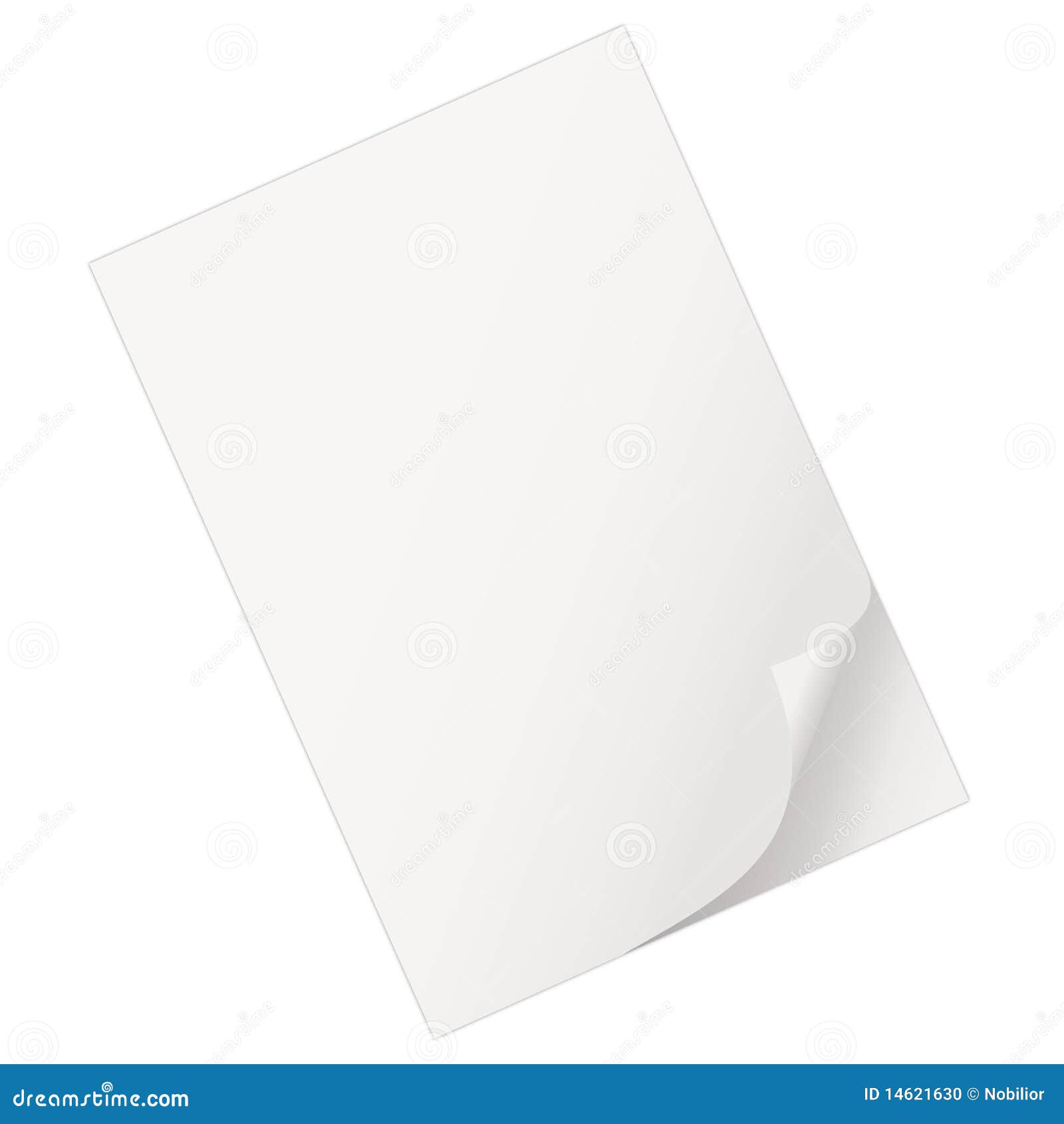 Empty sheet of paper stock illustration. Illustration of grey - 14621630
