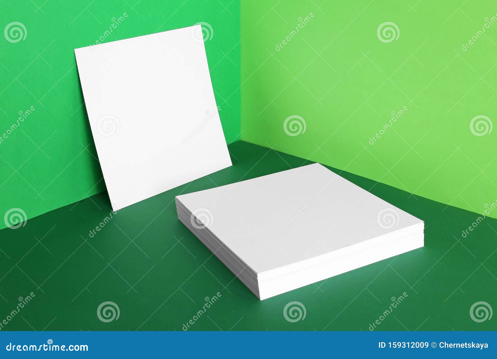 Empty Sheets on Background. Mockup for Design Stock Image - Image of ...