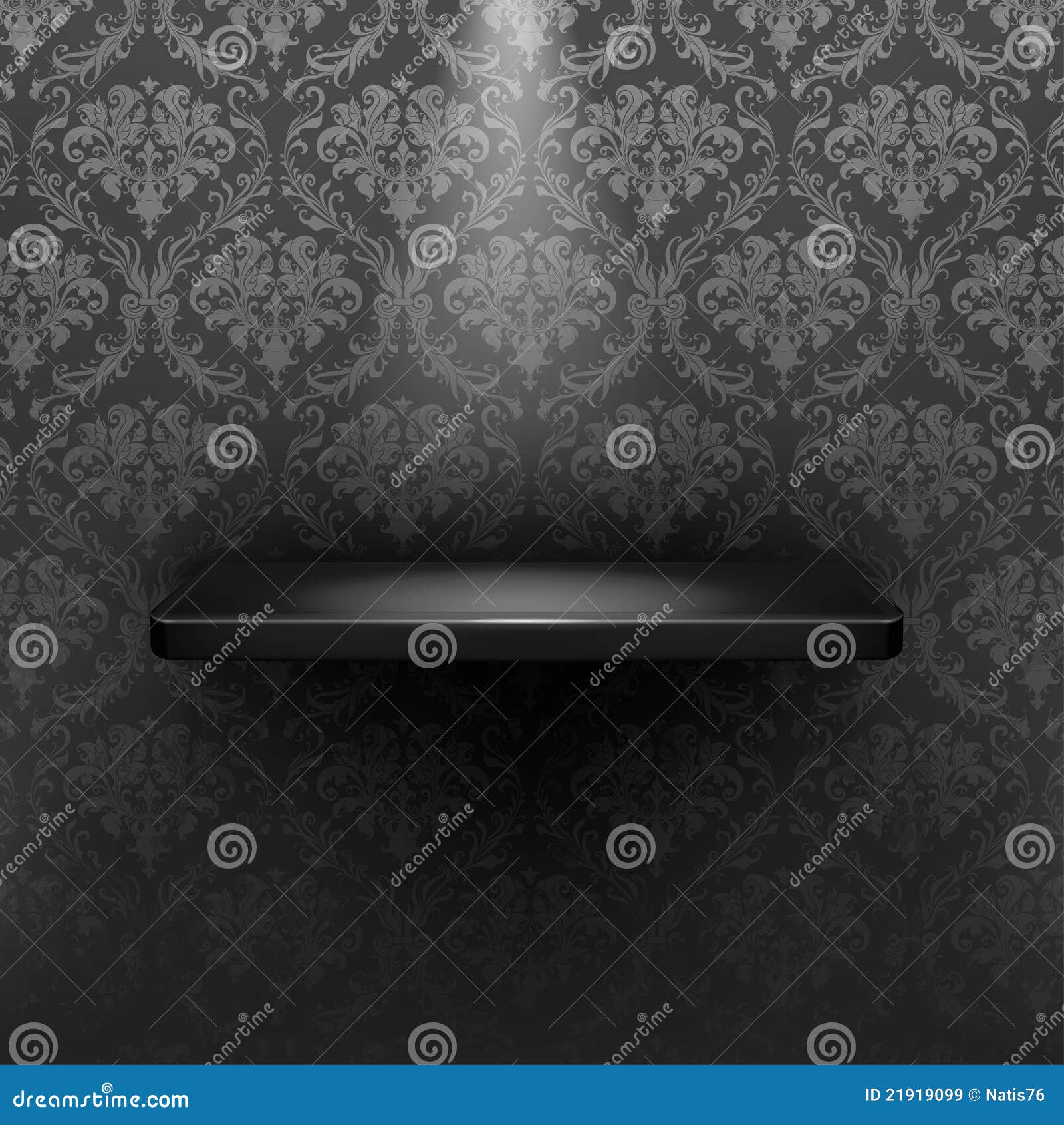 Empty Shelf In Home Pantry Storage Illustration | CartoonDealer.com ...