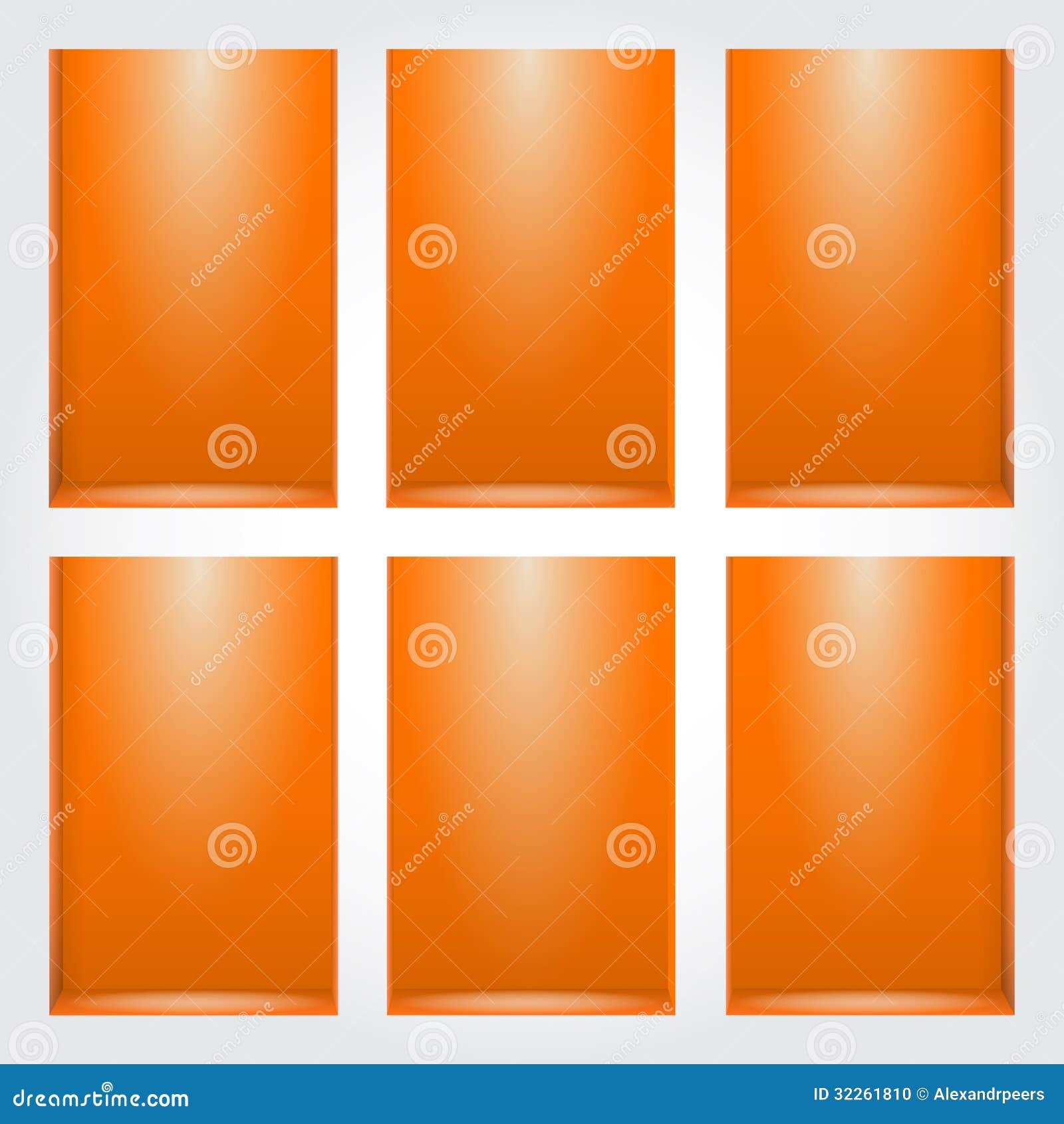 Empty shelf for exhibit stock illustration. Illustration of abstract ...