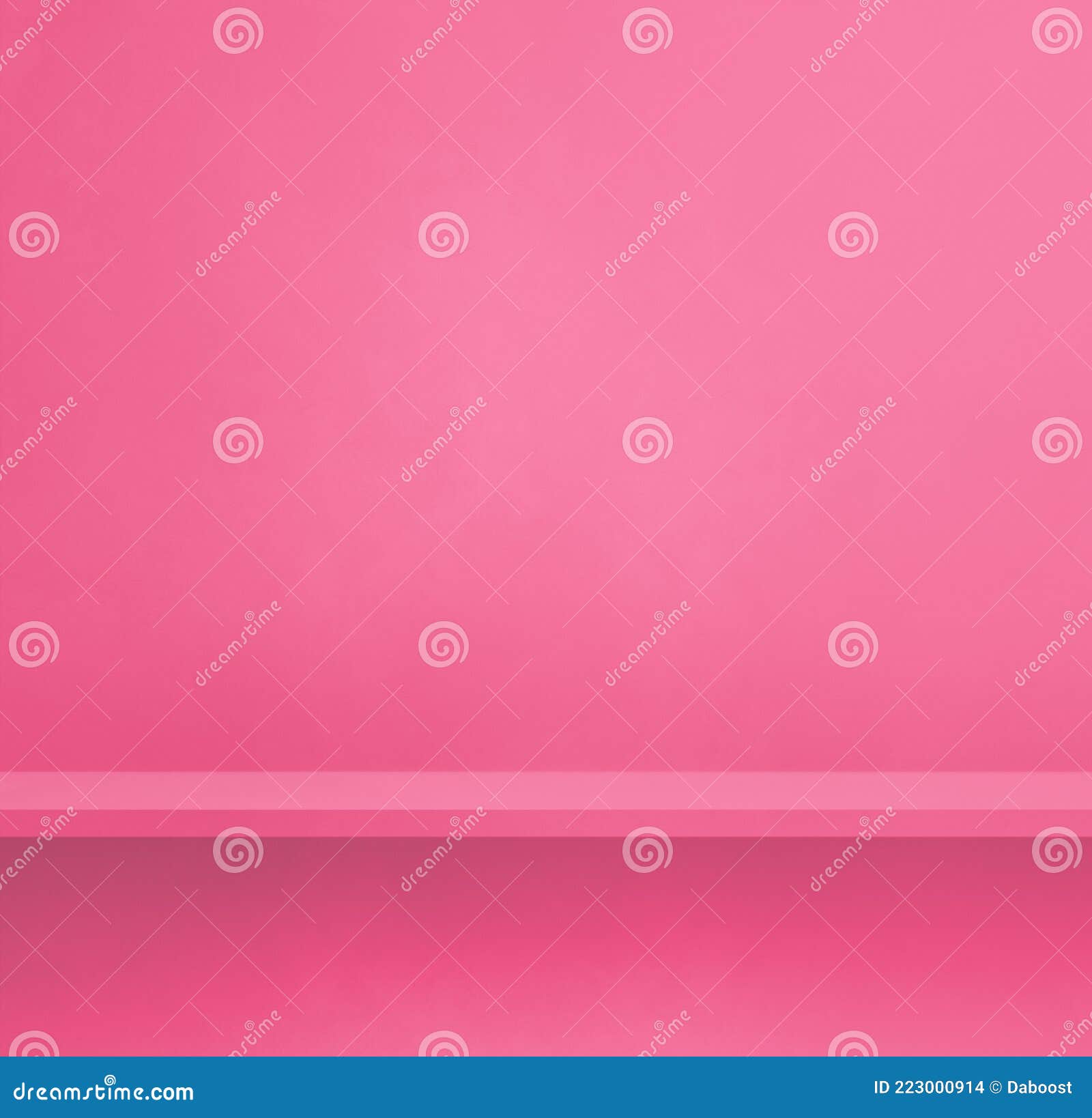 Empty Shelf on a Pink Wall. Background Template. Square Banner Stock ...