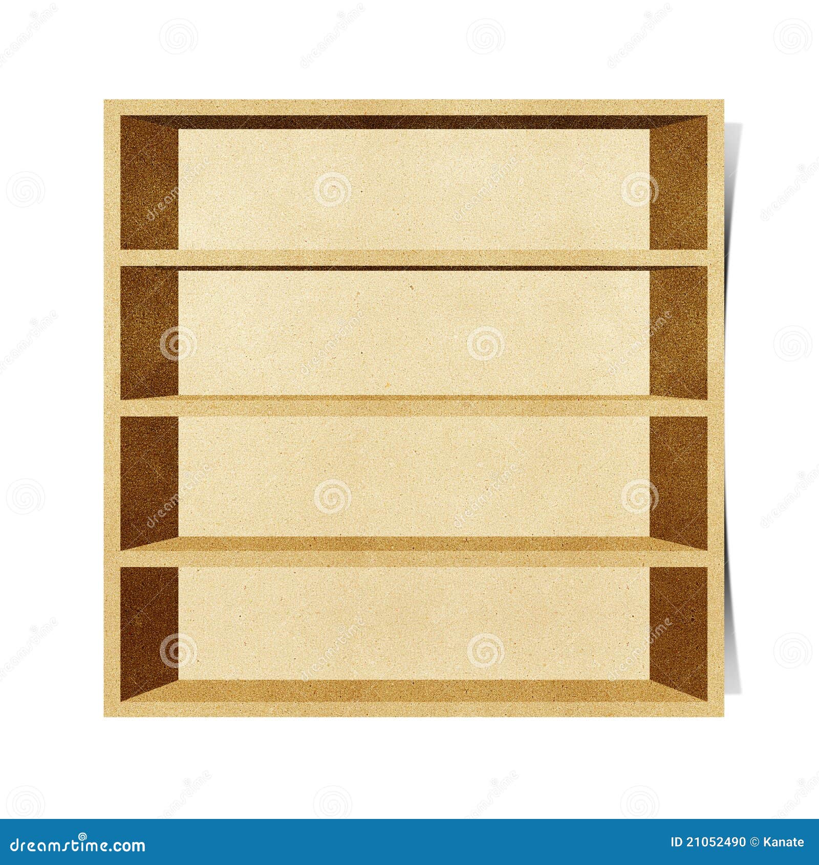 Empty Shelf Recycled Papercraft Stock Photo - Image of grunge, graphic ...