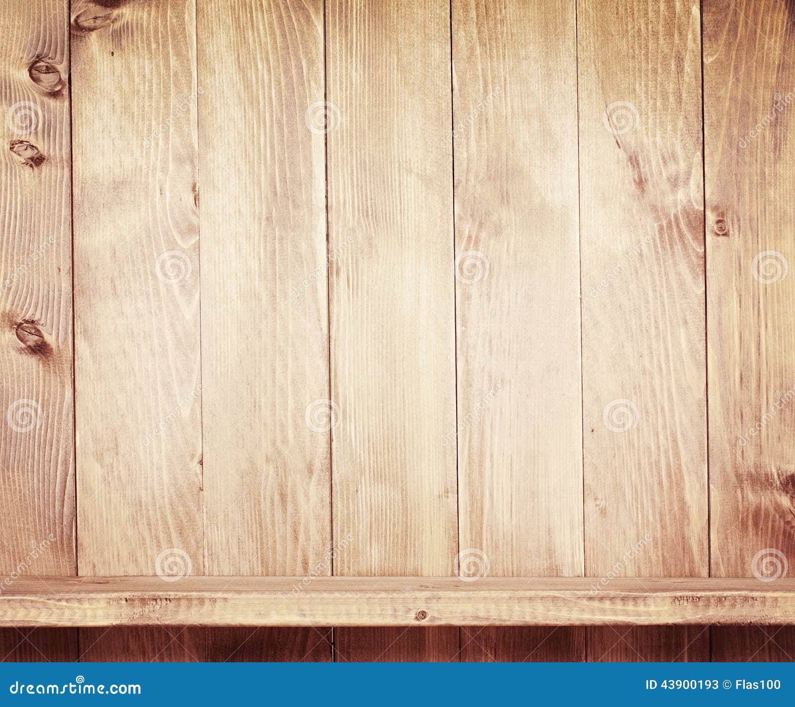 Empty Shelf on Wooden Background. Stock Image - Image of wall, shelf ...