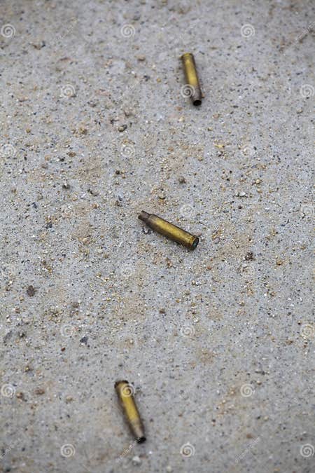 Empty shell casings stock photo. Image of crime, objects - 22632276