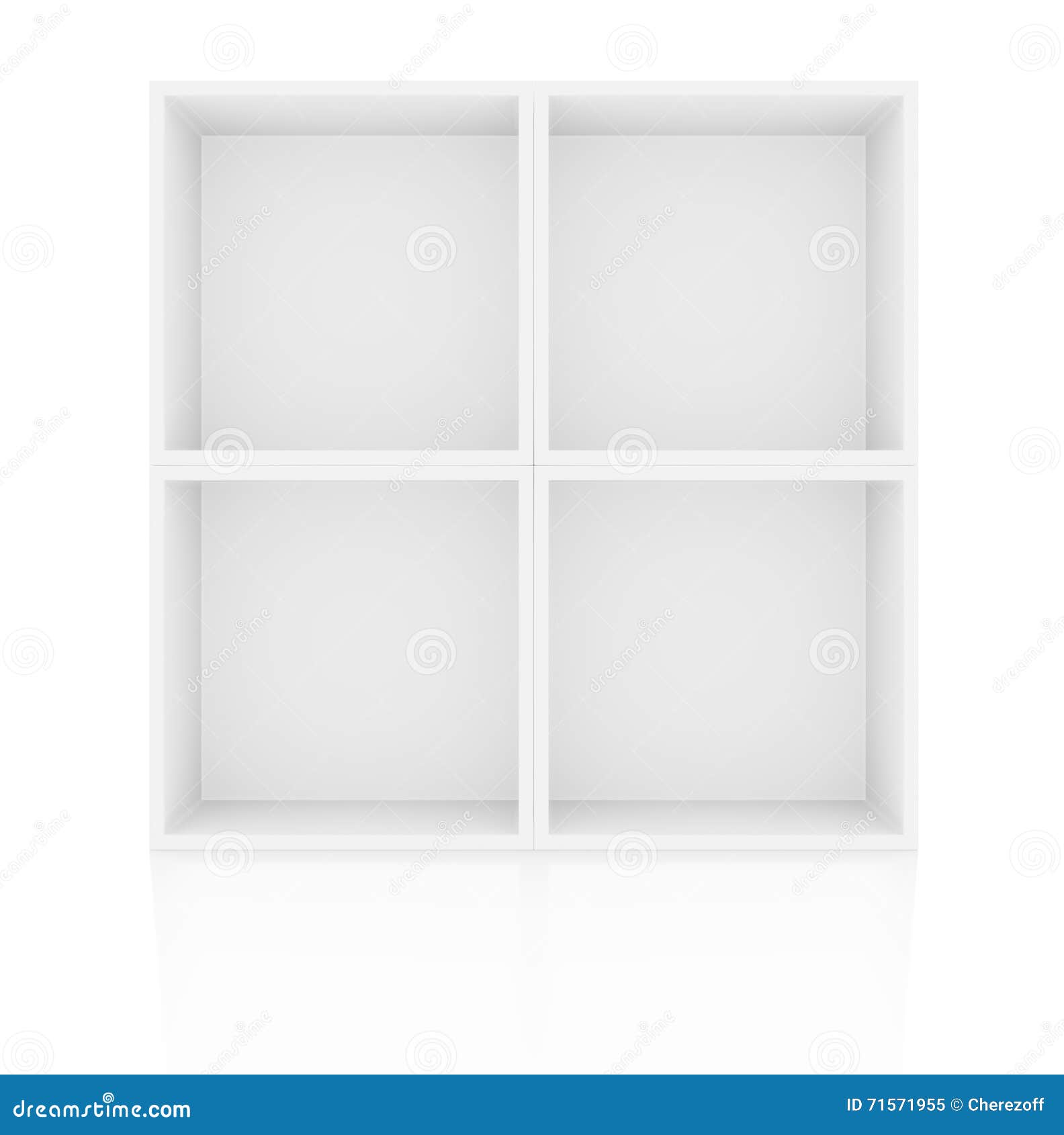 Empty Shelves, Blank Bookcase Library Stock Image - Image of retail ...