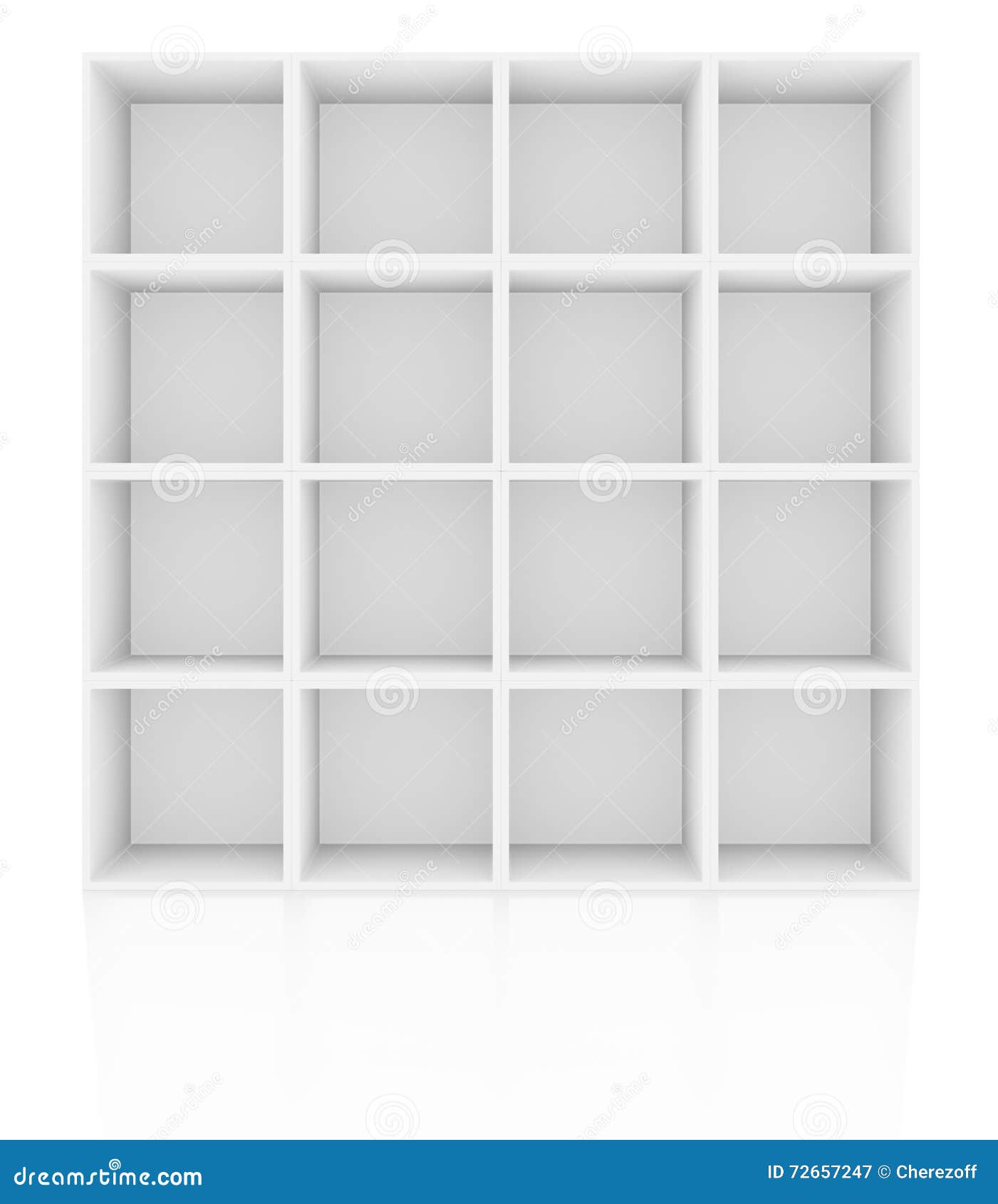 Empty Shelves, Blank Bookcase Library Stock Image - Image of clear ...