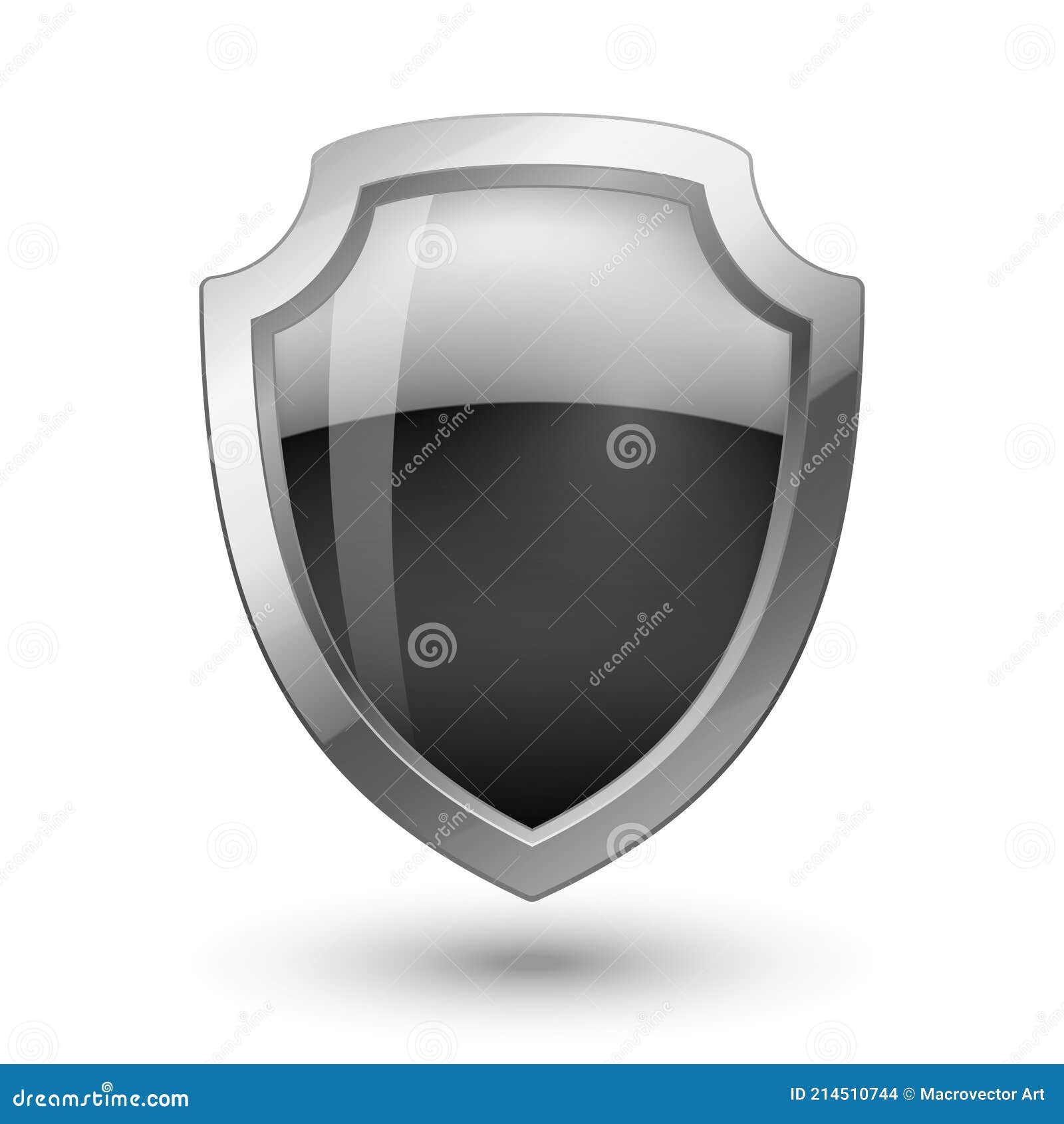 Empty Shield stock vector. Illustration of icon, background - 214510744