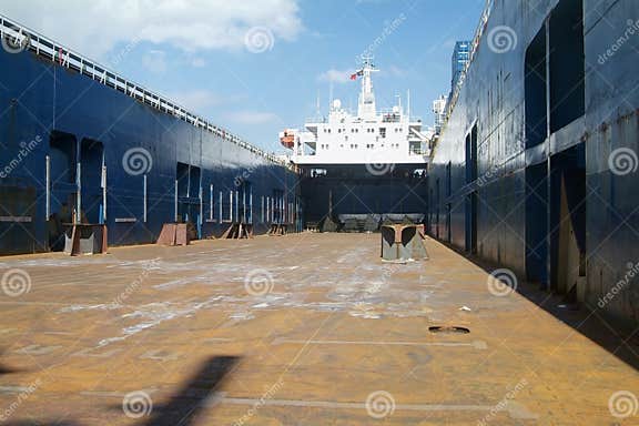 Empty ship stock image. Image of freight, roll, steel - 1931149