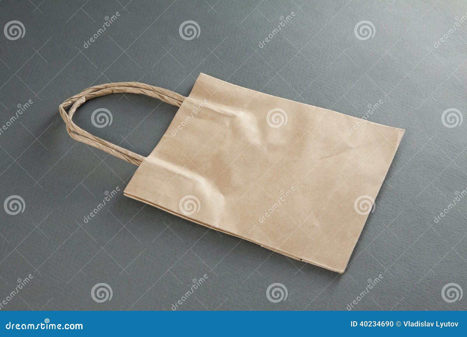 Empty Shopping Bag from Craft Paper Stock Photo - Image of clean ...